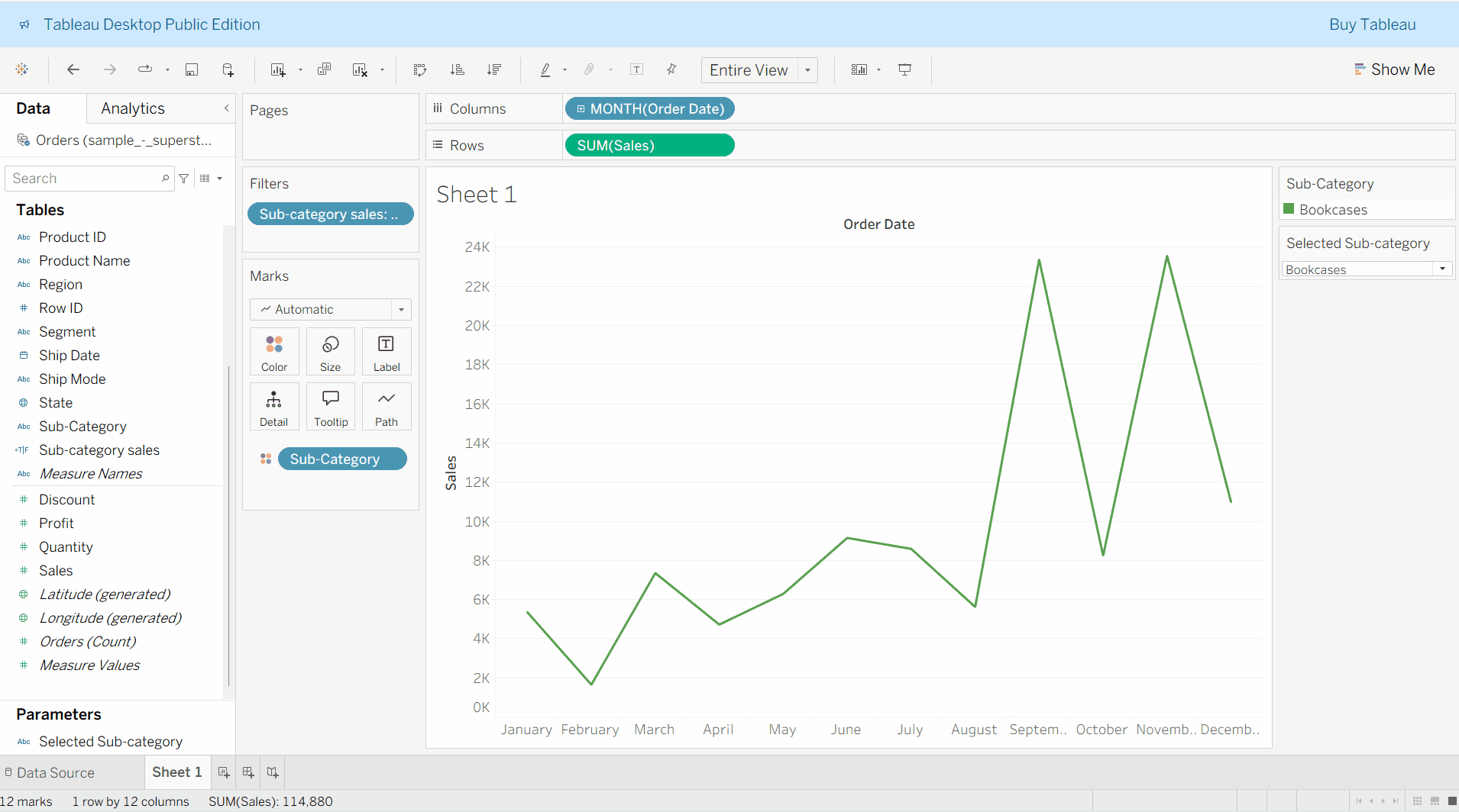 Parameter Based Filtering in Tableau: - ChiaData