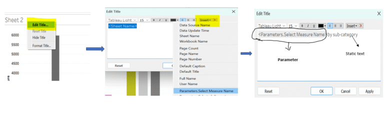 Dynamic Titles and Tooltips in Tableau: - ChiaData